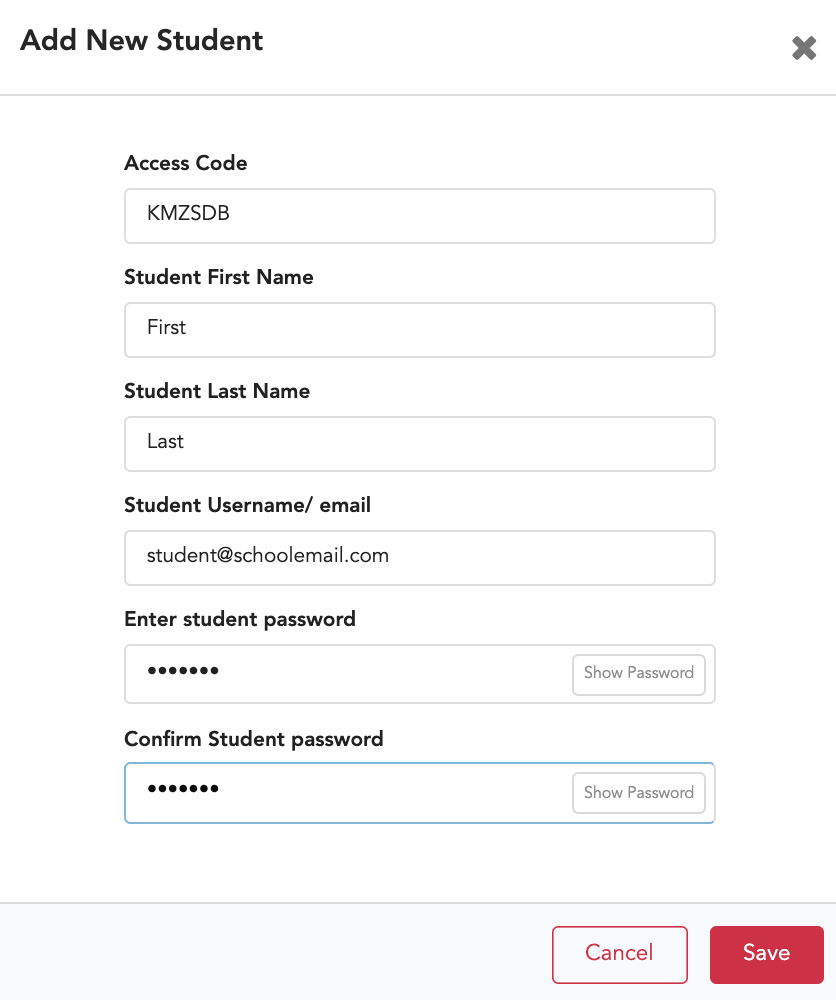 How to Create Student Accounts