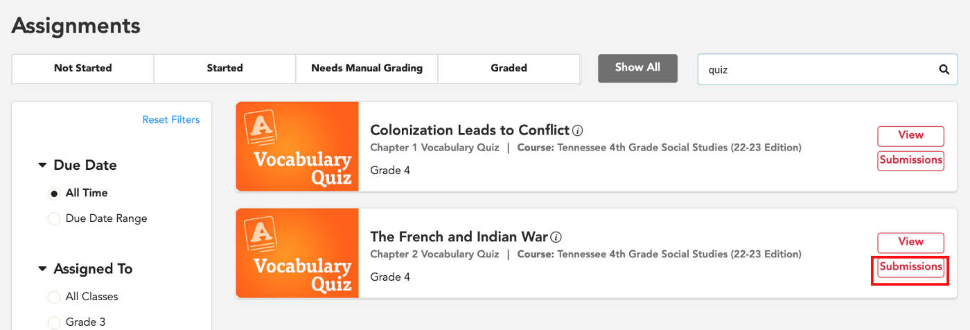How to Edit Assignment Settings